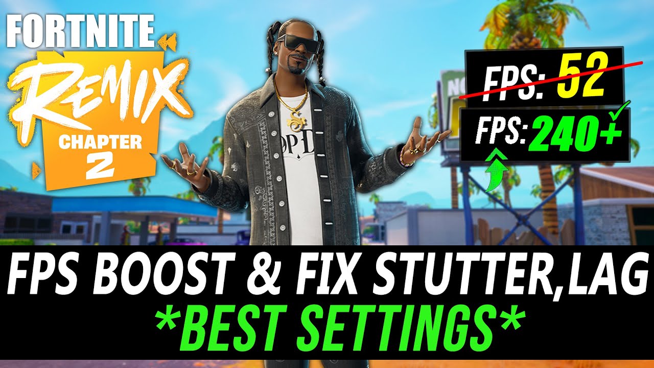 🔧 Fortnite Chapter 2 Remix FPS Boost and Fix Stutter | Fortnite Chapter 2 Remix Settings Guide ...