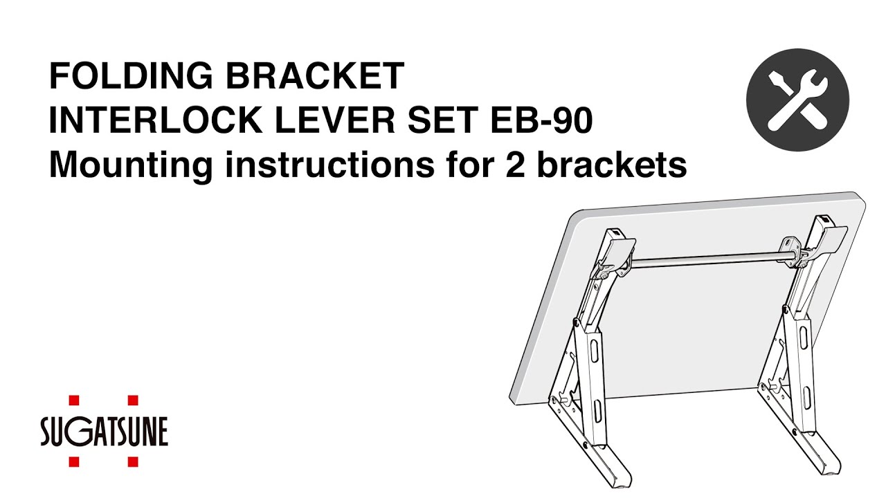 [INSTRUCTIONS 🛠] FOLDING BRACKET INTERLOCK LEVER SET EB-90 - For 2 ...