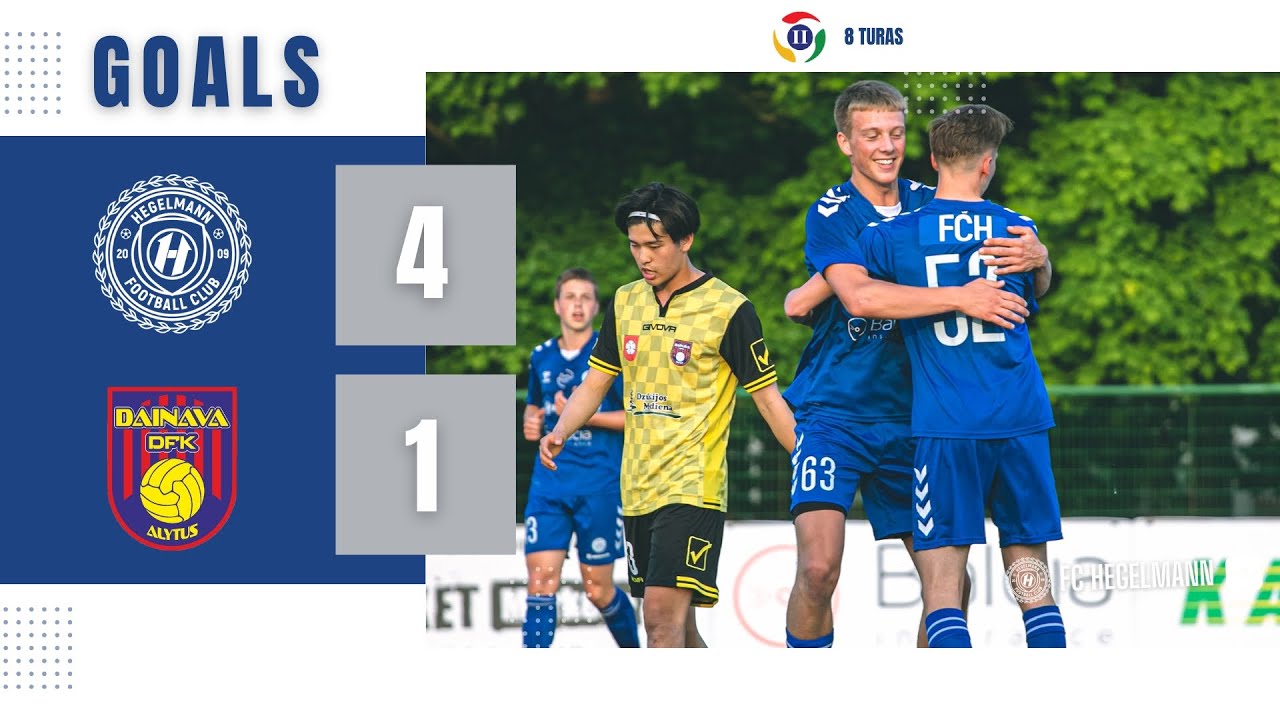 II lyga 8 turas: FC Hegelmann B x DFK Dainava B | GOALS - YouTube
