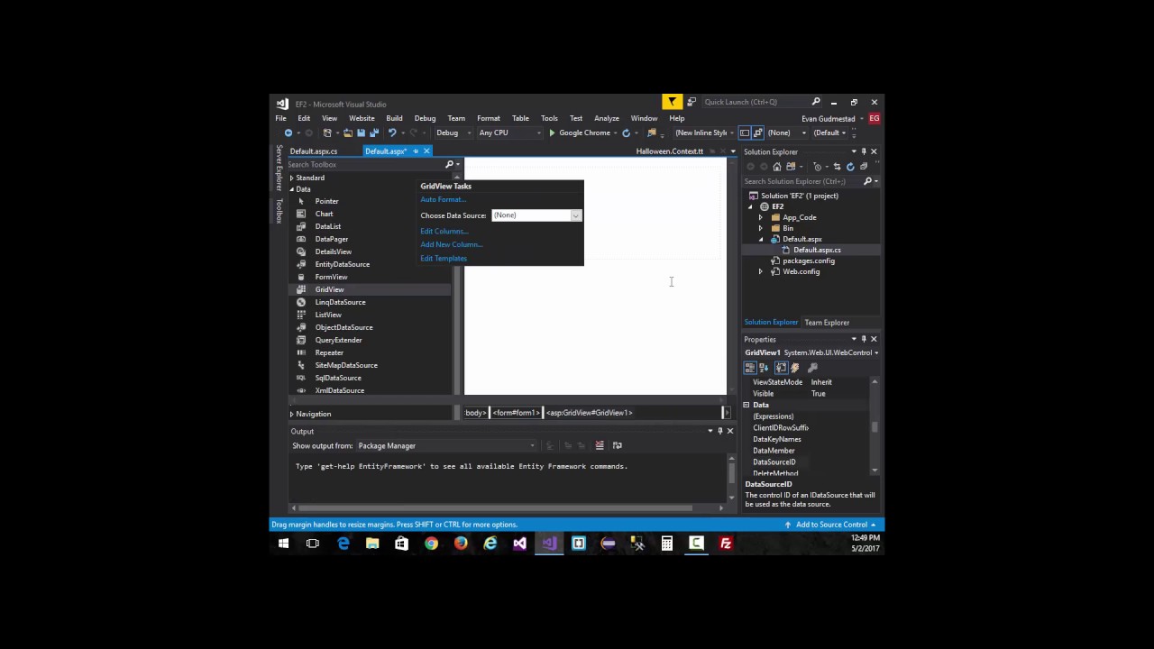 C Entity Framework 6 Database First Part 2 Data Operations Youtube 9260