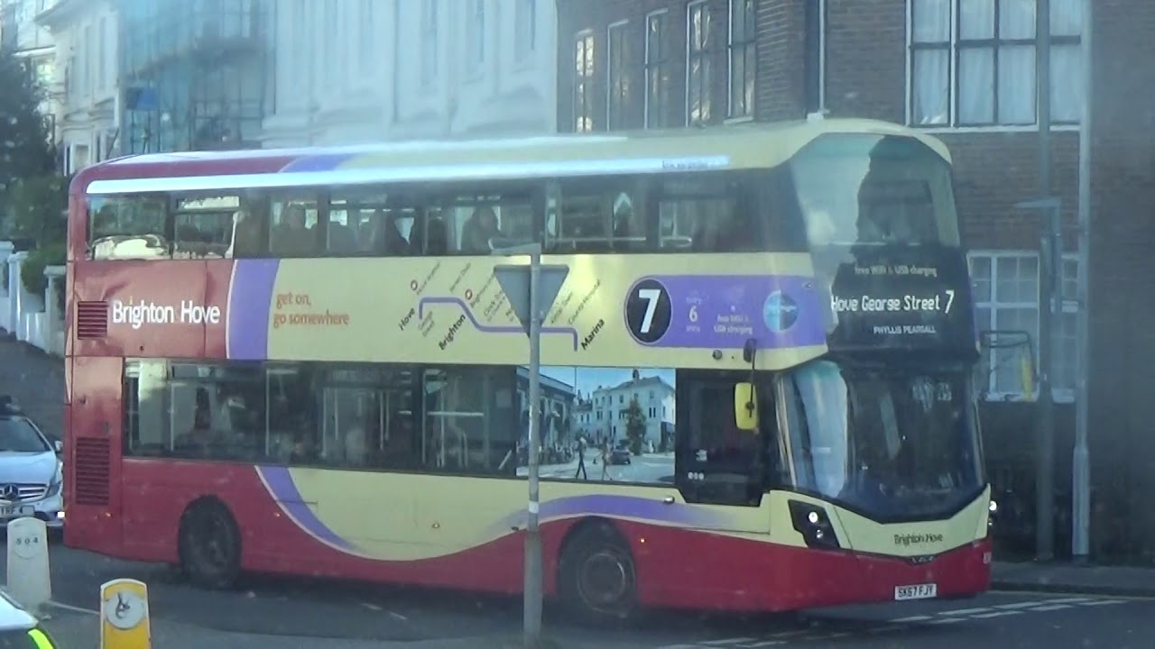 Foxy riding on Brighton and Hove bus route 7 in East Sussex, 13th ...