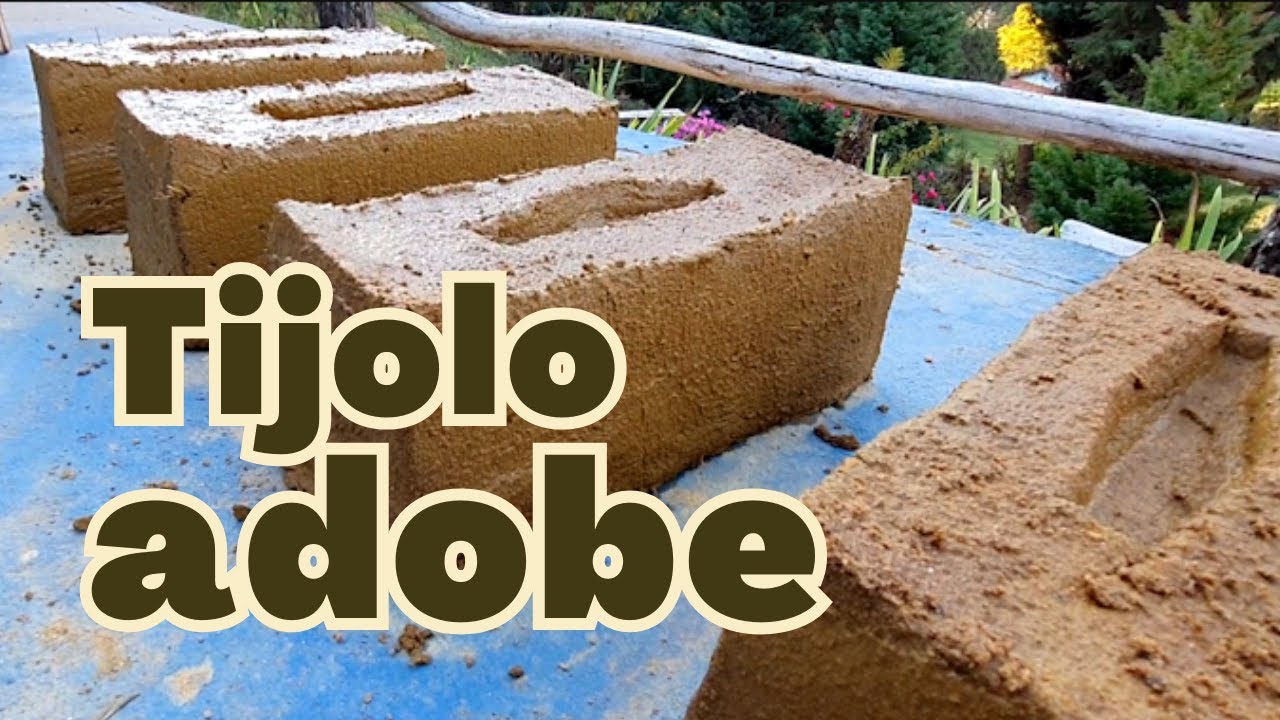 PASSO A PASSO DO TIJOLO ADOBE COM TERRAS ARGILOSA E ARENOSA - YouTube