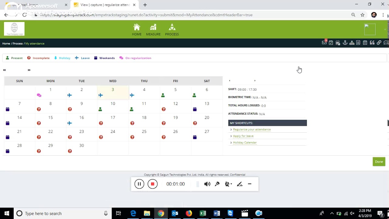 How to Regularize Attendance - YouTube