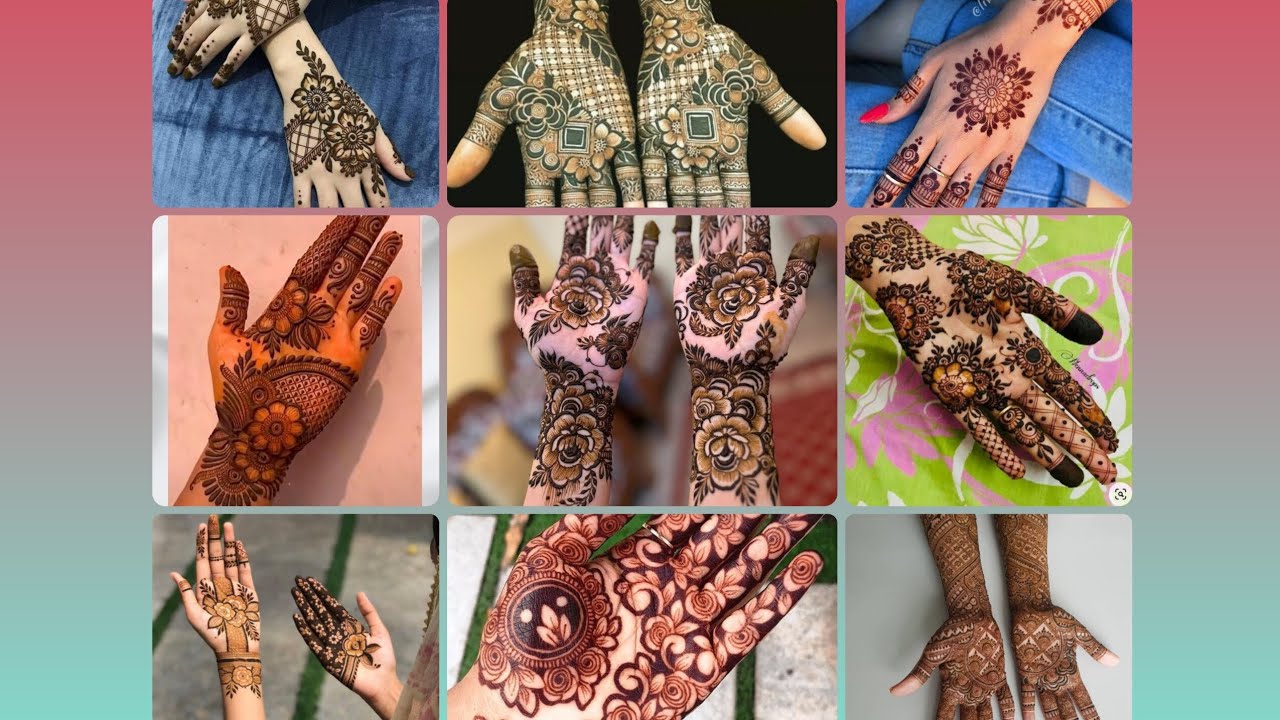 Easy 3D Style Floral Henna Design |Simple Bridal Mehndi Design | - YouTube