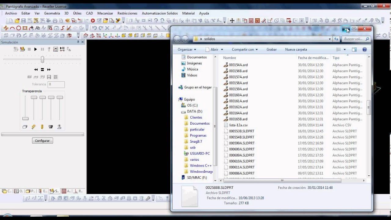 AlphaCAM. Mecanizado y nesting de solidos automaticos a partir de un ...