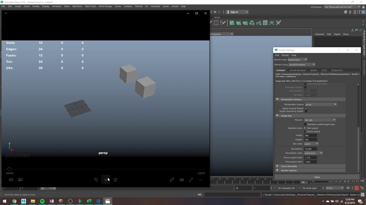 Maya Animation Basics 04 - Previewing Animations - YouTube