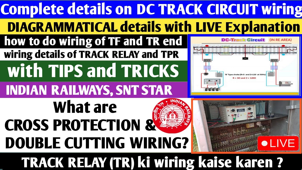 🔥🔥 Complete details on Track circuits wiring with SPECIAL TIPS 🔥🔥 TRACK RELAY ki wiring kaise ...