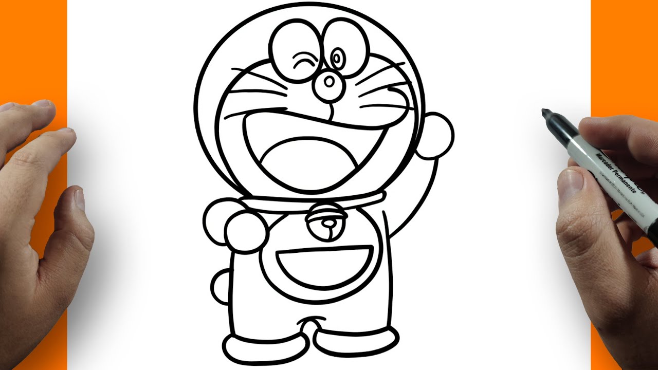 How to Draw Doraemon Step by Step very Easy for Beginners - YouTube