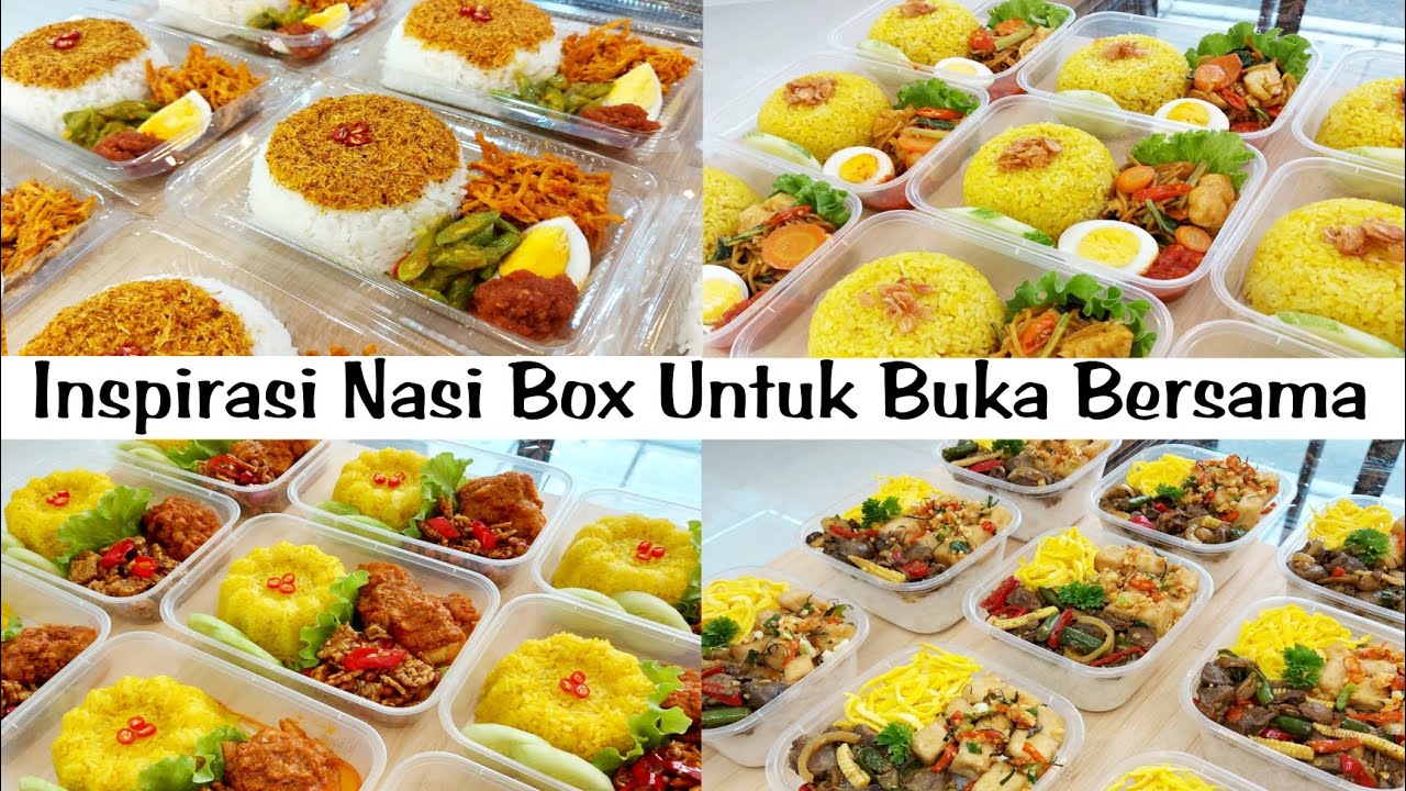 ANEKA NASI BOX UNTUK BUKA PUASA BERSAMA... EKONOMIS BANYAK VARIASI ...