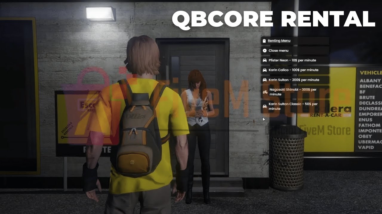 Rental System with timing | #fivem #qbcorescripts #fivemRental - YouTube