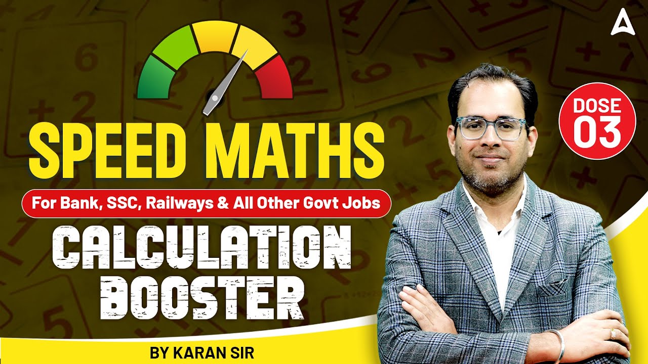 Speed Maths | Dose 3 | Calculation Booster Tricks | by Karan Sir - YouTube