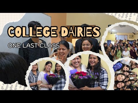 One Last Class | Heartwarming Teacher Farewell | College day Highlights ...
