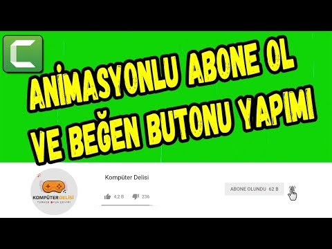 Animasyonlu Abone Ol ve Beğen Butonu Yapımı (Camtasia Studio)