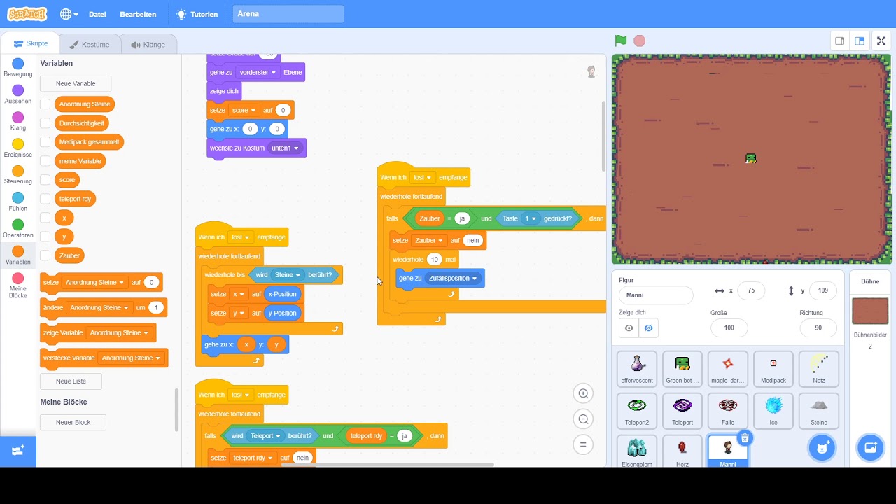 Scratch Arena (Fortgeschritten) Part #1 - YouTube