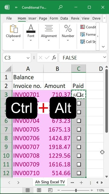 SUMIF based on checkboxes in Excel - YouTube
