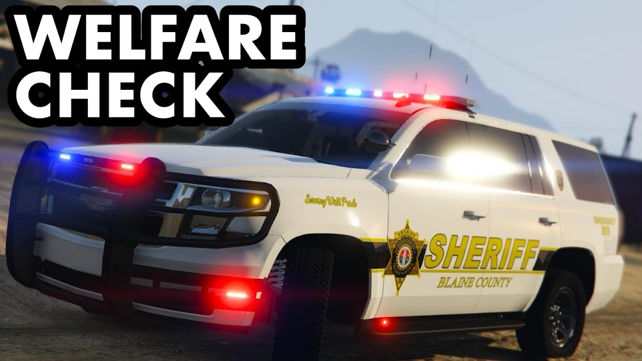 Welfare check in Sandy Shores - Police RP - GTA V LSPDFR - YouTube