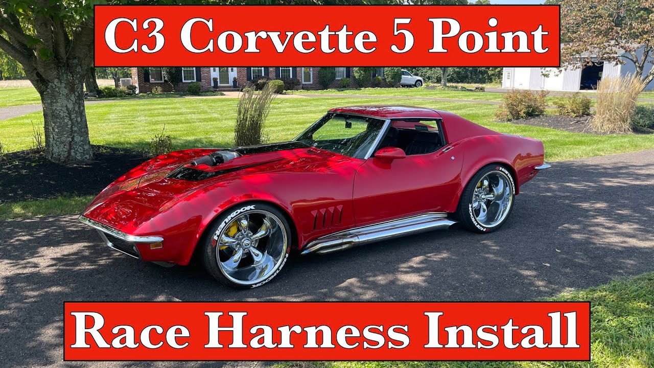 C3 Corvette 5 Point Race Harness Install. - YouTube