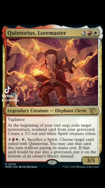 Quintorius Loremaster Mtg Commander Youtube