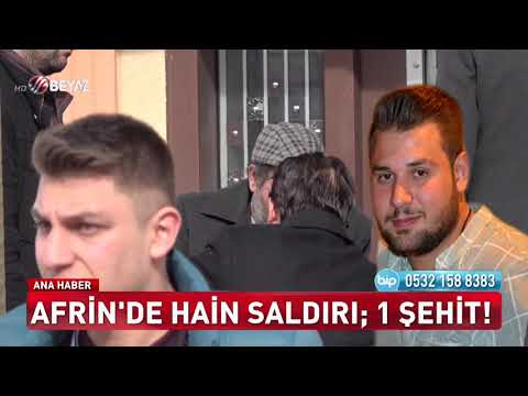 Afrin'de hain saldırı 1 şehit