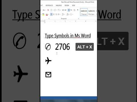How To Add Symbols In Word For Resume