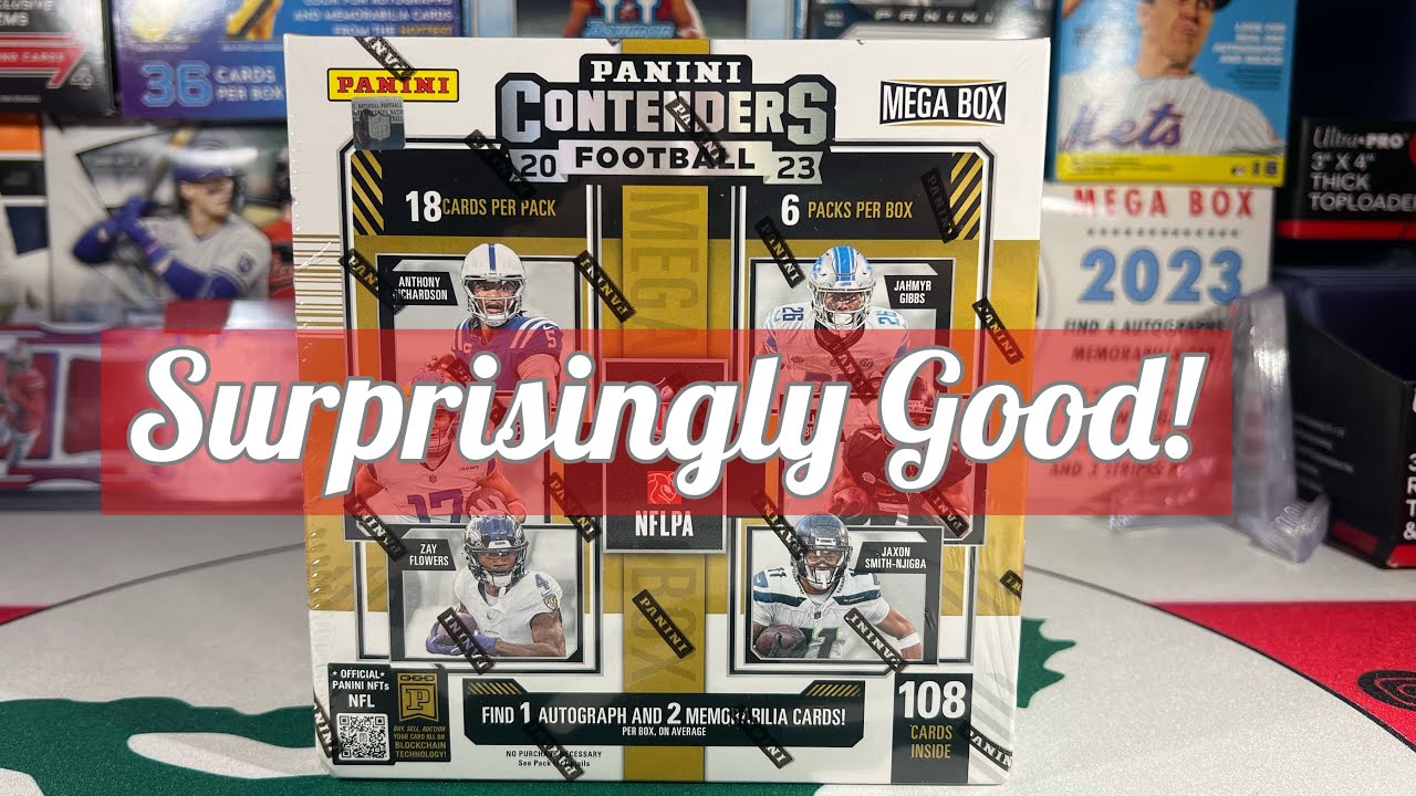 Actually Good! 2023 Panini Contenders Mega Box Review! - YouTube