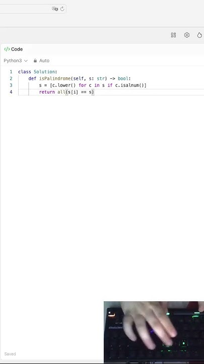 Leetcode 125 Valid Palindrome Coding Python Programming Code Windows Exam Javascript