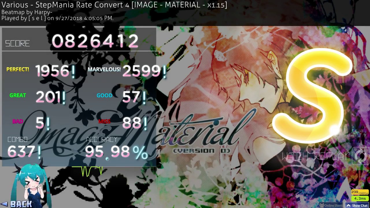 [osu!mania] Image Material 1.15x 95.98% S - YouTube