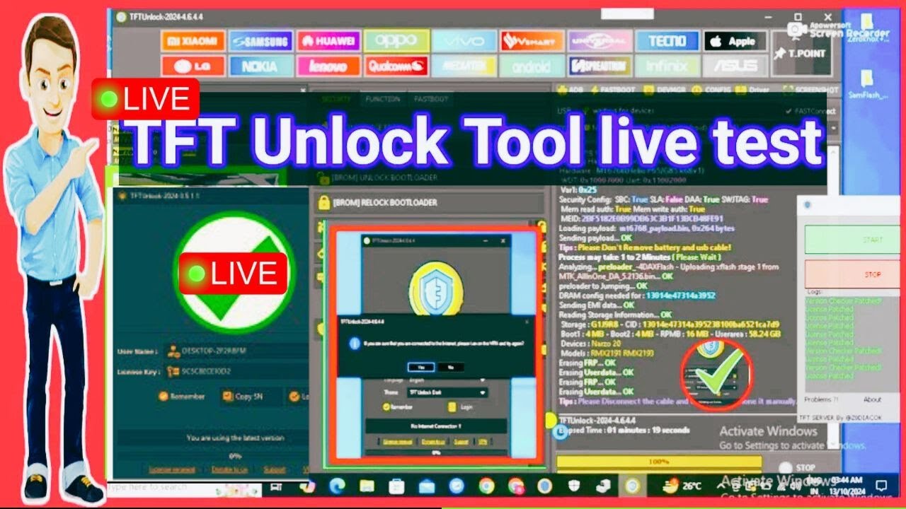 TFT Unlock Tool Latest Version 2025/No Internet Connection Solved/How ...