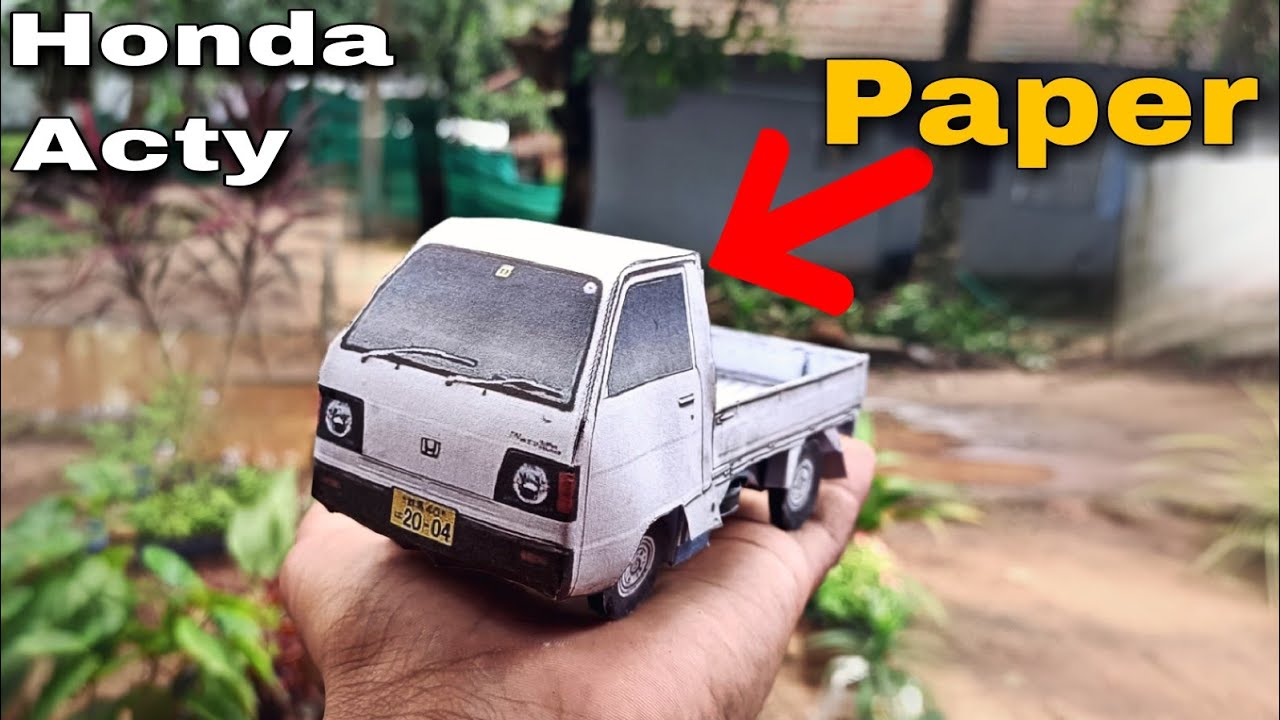 I made Honda acty with Paper | @Paperdrifters - YouTube
