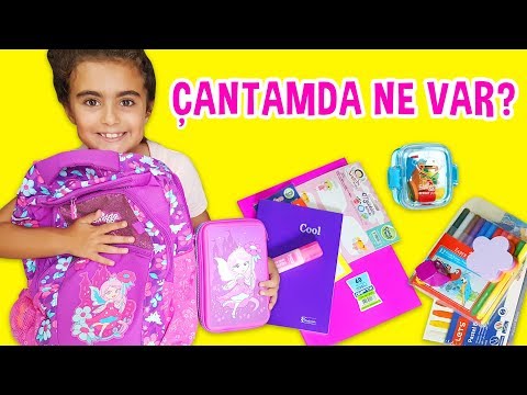 Okul Çantamda Ne Var? Okula Dönüş Back to School | Alışveriş Videoları | UmiKids