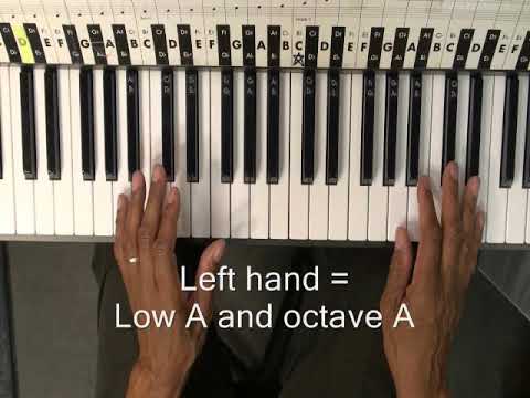 How To Play An A MAJOR Chord On Piano Lesson Root Position KoolPiano 🎹 ...