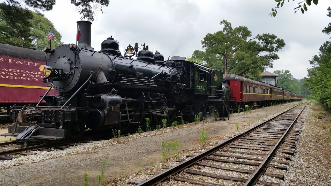 Texas State Railroad train ride with Engine No. 30 2-8-2 Mikado - YouTube
