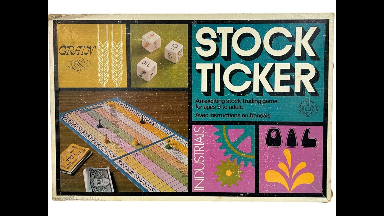 SOLD - Vintage Stock Ticker Board Game - YouTube