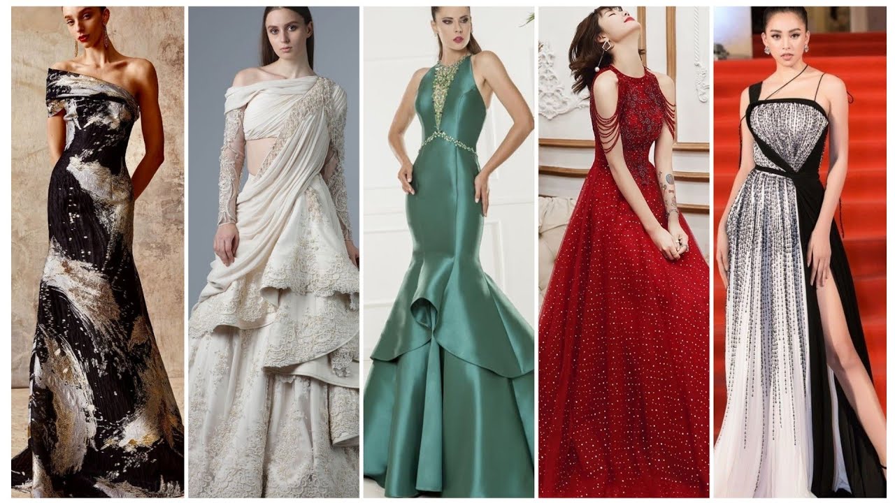 Evening Dresses for every occasion/short and long gowns - YouTube