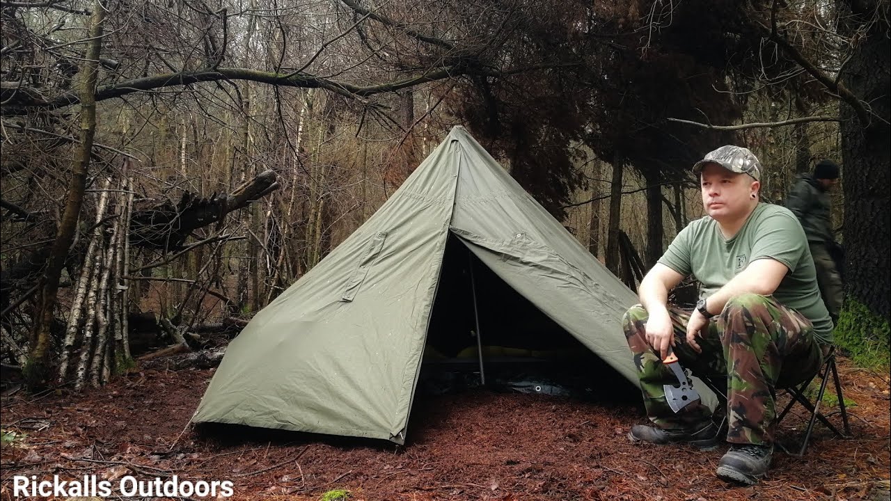 lavvu camping in a boggy pine forest | vintage tipi - YouTube