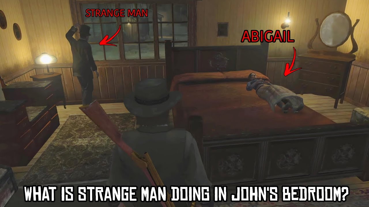 John Marston finds Strange Man with Abigail in his bedroom | Rdr1 - YouTube