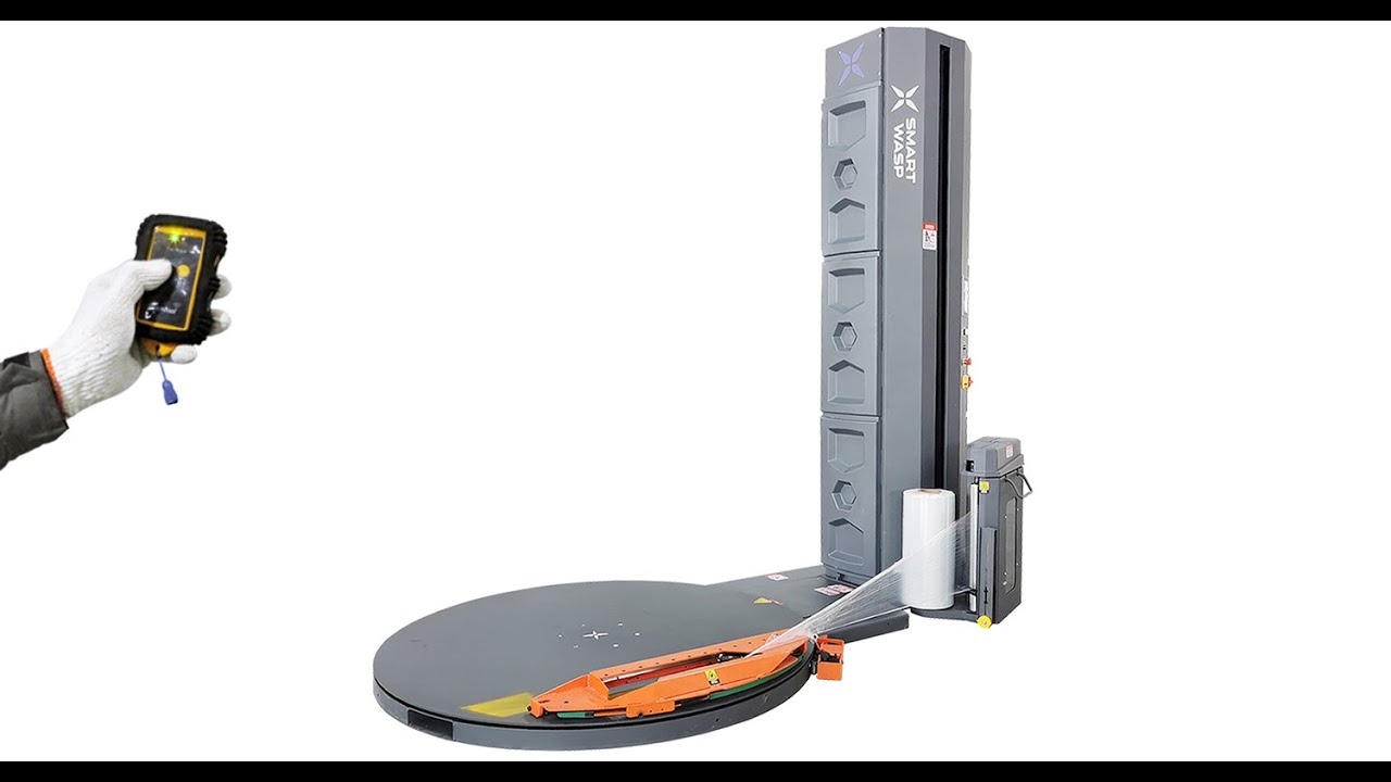 Automatic Pallet Wrapping Machine SMARTWRAP X10 - ROBOMATIS - YouTube