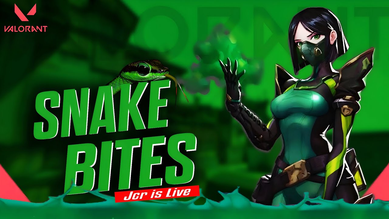 Snake Bite Gameplay 🐍 // Valorant Live With Jcr Gaming # ...