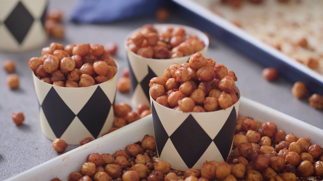 Chickpea popcorn recipe - the perfect super snack - YouTube