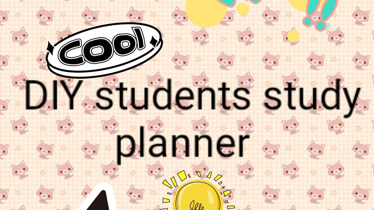 DIY study planner for students /harshi fun time /please subscribe - YouTube