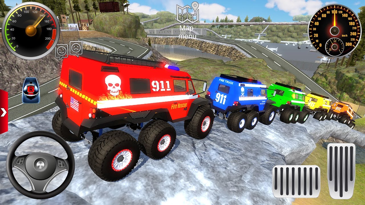 Juegos De Carros - US Off-Road Fire Truck Impossible Driver #1 - Android / IOS gameplay [FHD ...