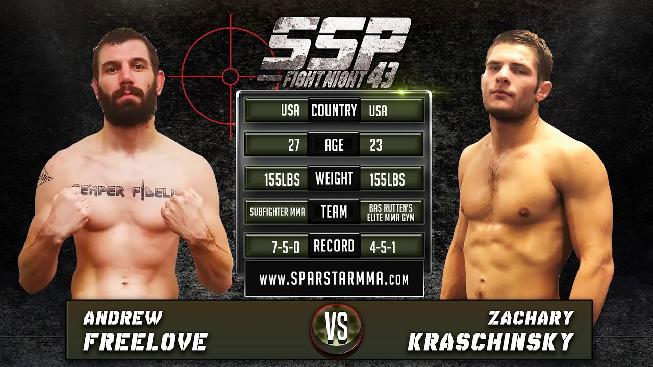 Andrew Freelove vs Zachary Kraschinsky SSP43 3.23.2019 - YouTube