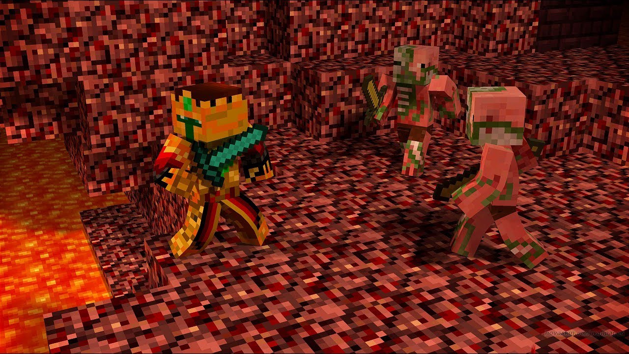 THERE IS A BIG PROBLEM IN MINECRAFT NETHER WITH ZOMBIE MATTY AND ZOMBIE ...
