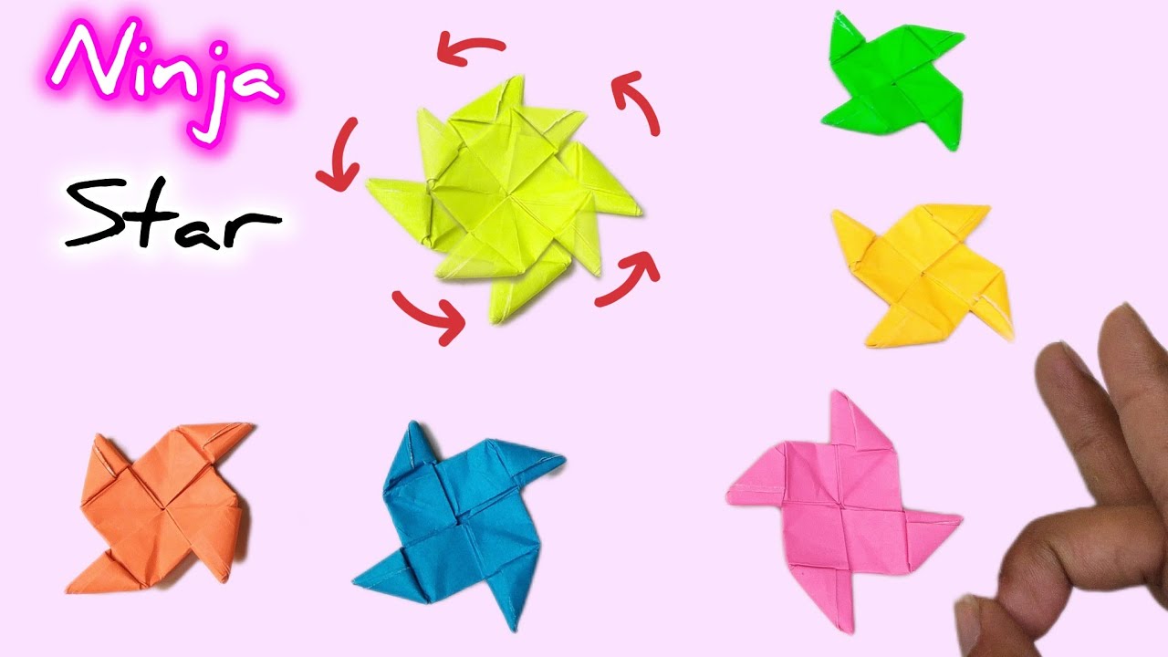 How to make Ninja Star | Easy Paper Spinner | Origami for Kids | Easy ...