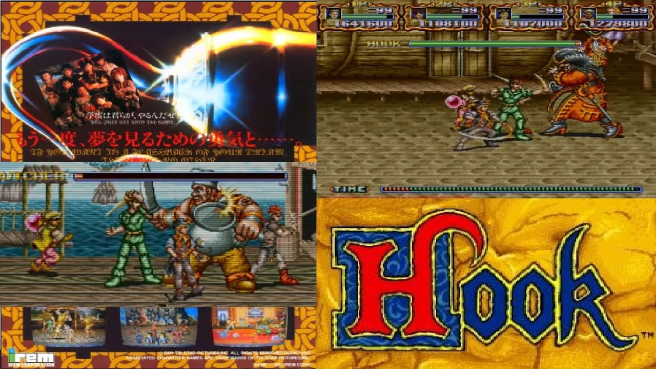 Hook (ARCADE) + 4 JUGADORES + 1 SOLO CONTROL - YouTube