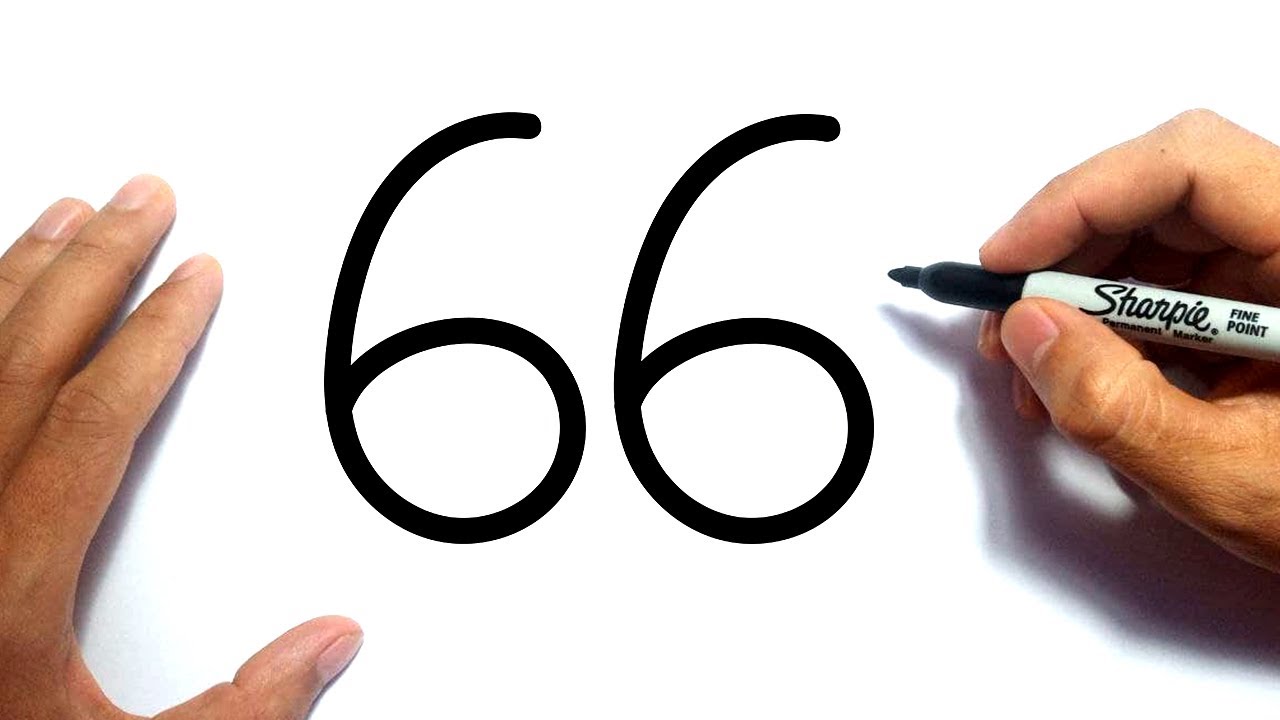 How To Draw A Panda From Numbers 666 - YouTube