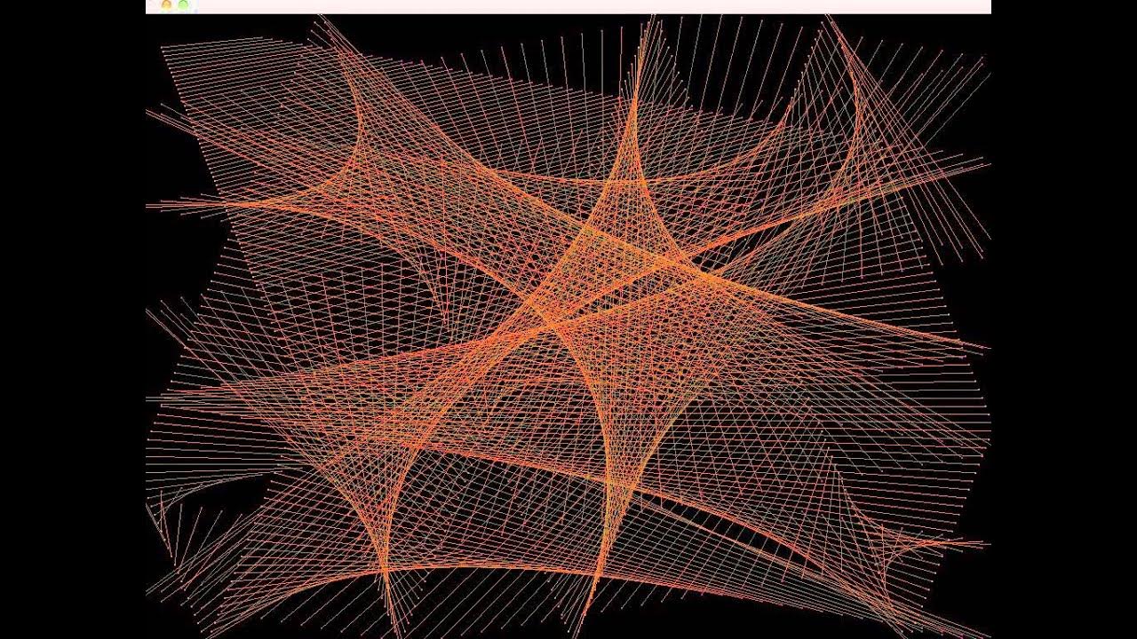 openFrameworks practice line graphics with BMD from flash as3 - YouTube