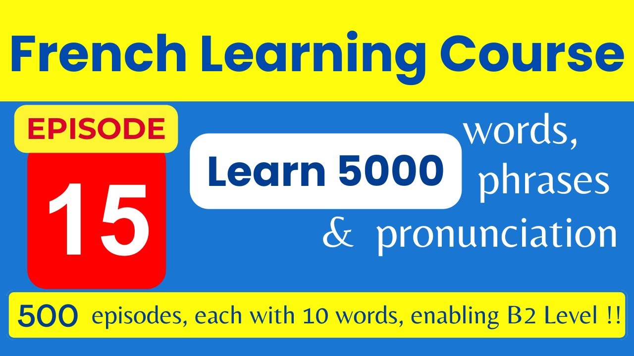 🇫🇷 #15 | Learn French Words for Beginners Vocab, Phrases ...