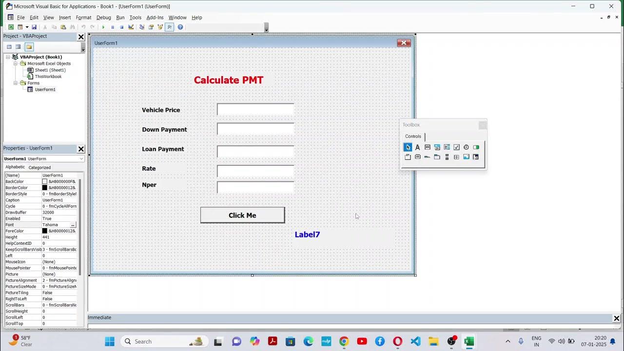 EMI calculator | How to calculate EMI | EMI calculator in Excel VBA - YouTube