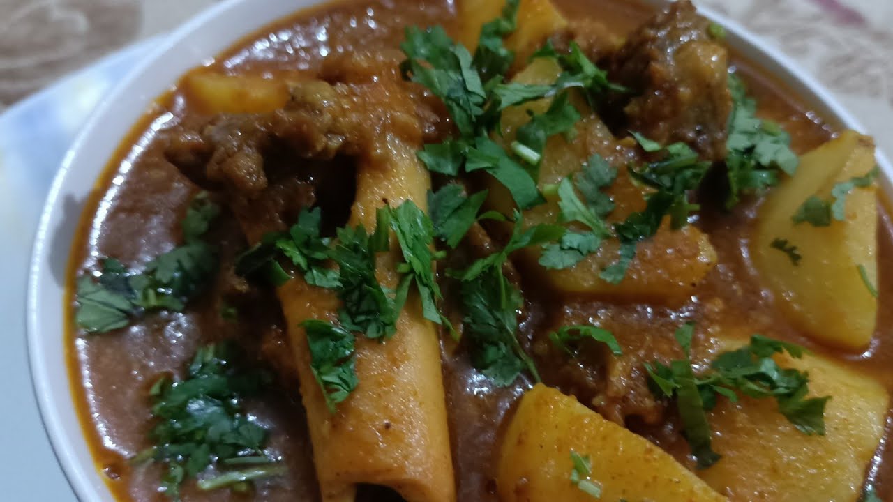 Alu gosht|degi alu gosht|potato-and-mutton-curry #aalugosht|دیگی آلو ...